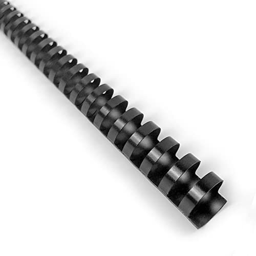 Plastic Binding Combs 21 Ring A4 25mm Comb Binding Spines,200 Sheet Capacity,Pack of 50,Black on ...