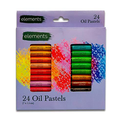Oil Pastels - Pack of 24 - Large Size Oil Pastel Colour Set Drawing ...