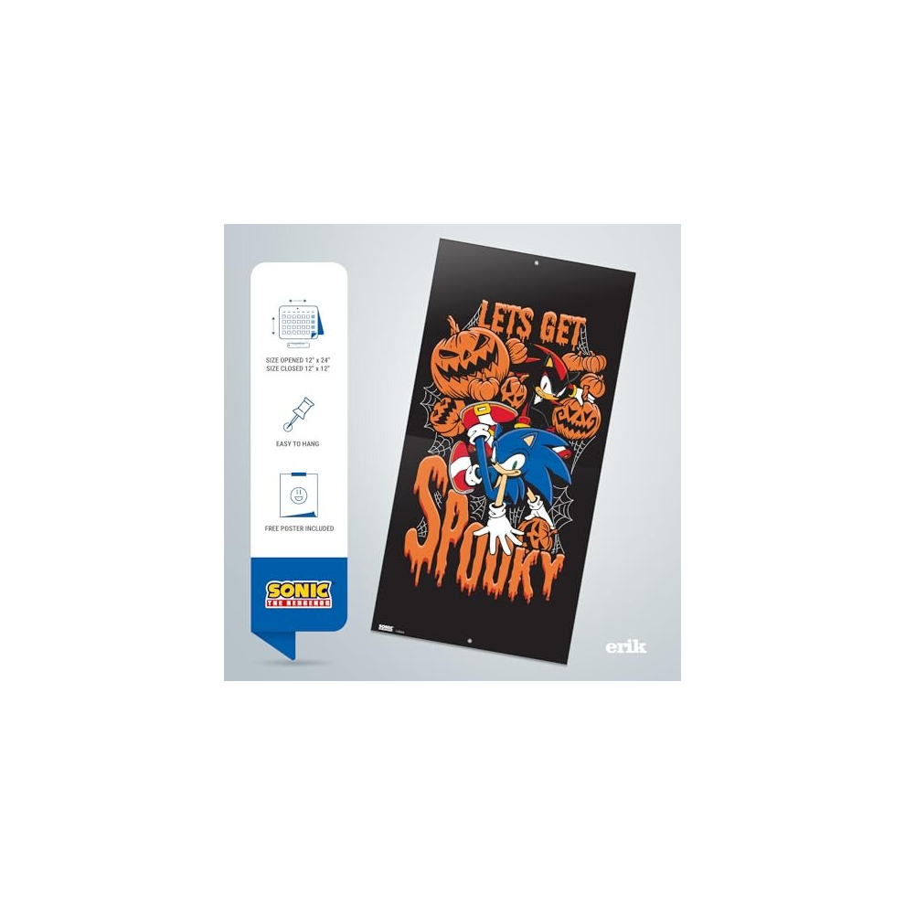 Sonic The Hedgehog Wall Calendar 2024 12" x 12" | 12 Month Planner ...