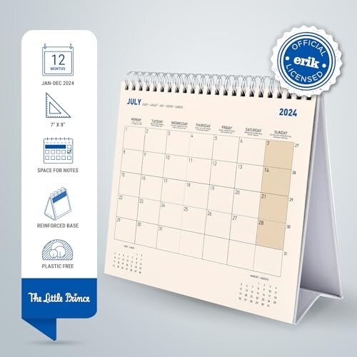 The Little Prince Desk Calendar 2024 | Desktop Calendar 2024 | 8 x 7 ...