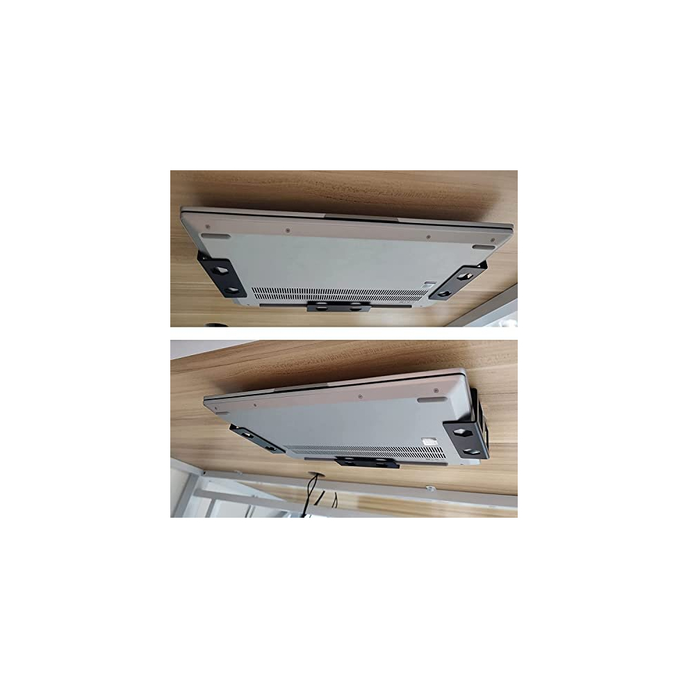 Under Desk Laptop Mount, Metal Under Desk Laptop Storage Holder with ...