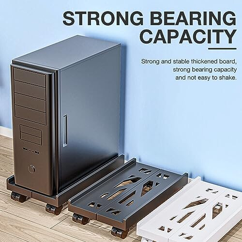 Computer Tower Stand with Wheels, Mobile CPU Stand, PC Tower Stand ...