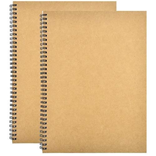 2 Pack Sketch Notebook, 280 Sides/140 Pages A4 Coil Sketchbook, A4 ...