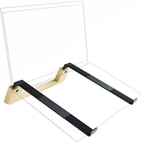 laptop stand & notebook riser, plastic-free, made of sturdy metal and ...