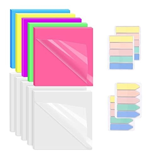 Transparent Sticky Notes, Postit Notes for Removable Adhesive, Clear ...