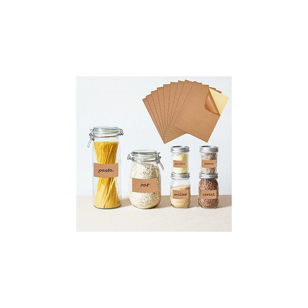 A4 Kraft Sticker Paper Labels,Full Sheet Printable Sticker Paper Label ...