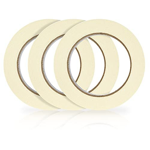 3 Rolls 12mm x 50m White Artist Tape, Drafting Tape, Painting Masking ...