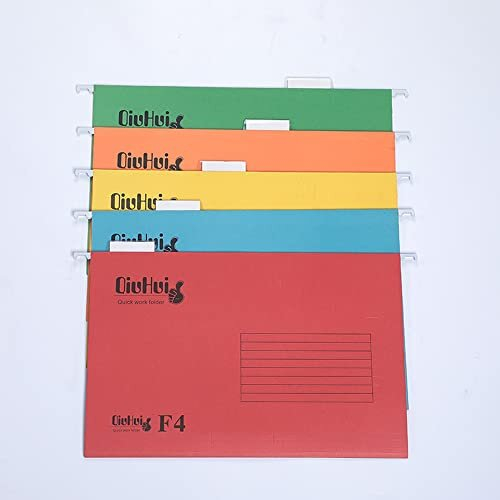 5 Pcs PVC Letter-Size Filing Cabinet A4 Suspension Files with Tabs and ...