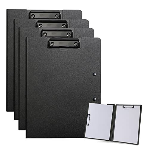 Clipboard Folder A4 with Cover Foldover Hard PVC Covered Plastic ...