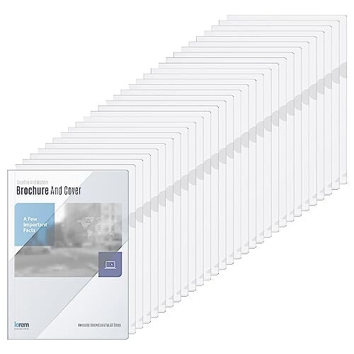 30PCS Clear Plastic Wallets A4 Document Folders Transparent A4 Cut ...