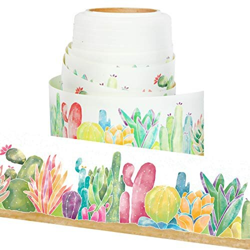 16M Bulletin Board Borders for Classroom Decoration, Cactus Design ...