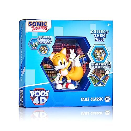 - 4D Classic Tails, Unique Connectable Collectable Bobble-head figure ...