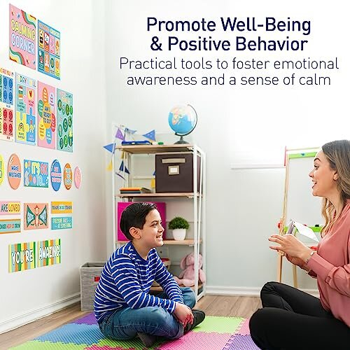 S&O Calm Down Corner to Relax Kids - Soothing Classroom Bulletin Board ...