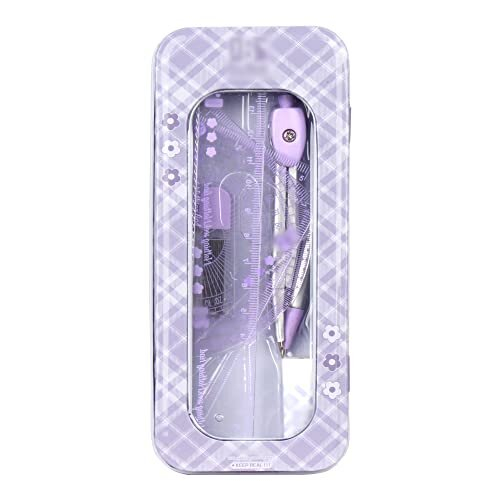 Millya 8PCS Students Compass Set with Protractor Rulers Math Geometry ...