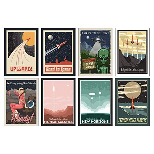 Set of 8 A4 Space Posters - Great present for Astronauts! on OnBuy