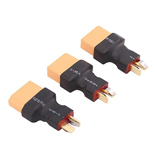 XT90 / XT-90 Female to T-Plug Deans Style Male Connector Adapter(Pack of 3) on OnBuy