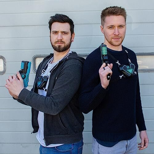 Electronic Laser Tag - Two Player Lazer Gun Shooter and Chest Plate Set ...