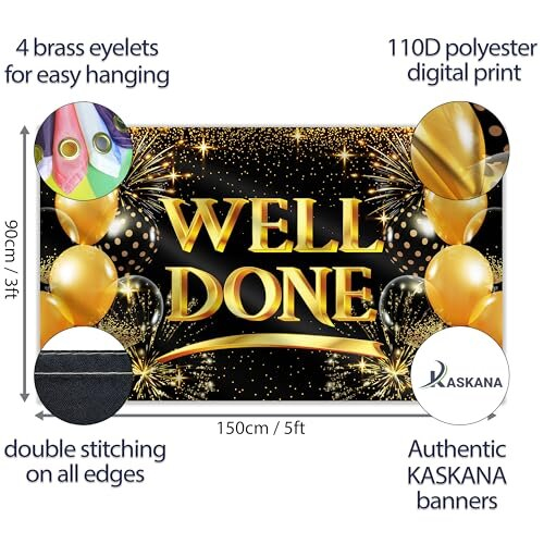 Well Done Banner - Congratulations Banner - Congratulations Decorations ...