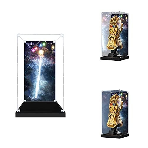 Clear Acrylic Display Case for LEGO Infinity Gauntlet Thanos Glove ...