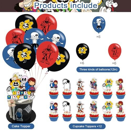 Undertale Birthday Party Decorations ,Undertale Birthday Party Favor ...