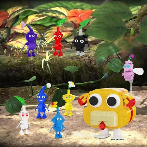 Pikmi Figures Building Block Set, Mini 8 Sets Pikmi and Oatchi Game Toy ...