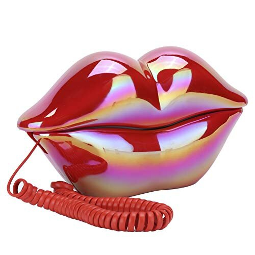Mouth Telephone Wired Novelty Sexy Lip Phone Cartoon Shaped Real Corded ...