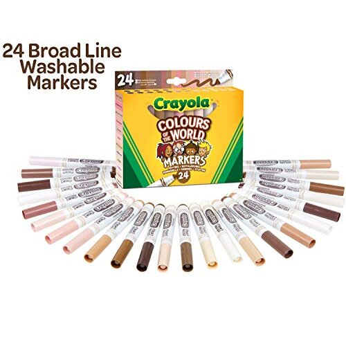 Colours of The World - 24 Colors of Multicultural Crayons, Markers ...