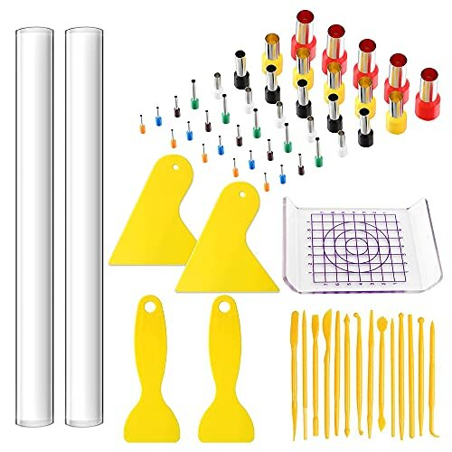 Allazone 61 PCS Acrylic Clay Cutter Set, Polymer Clay Cutters, Acrylic ...