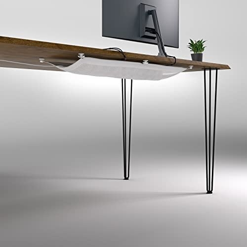 Under Desk Cable Tray - Flexible Cable Management Under Desk White ...