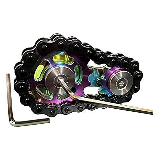 Bike Chain Fidget Spinners, Aionly Sprocket Chain Fidget Toy, Gear ...