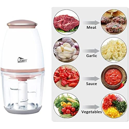 Meat Grinders, Universal Electric Chopper, Uten Mini Food Processor ...