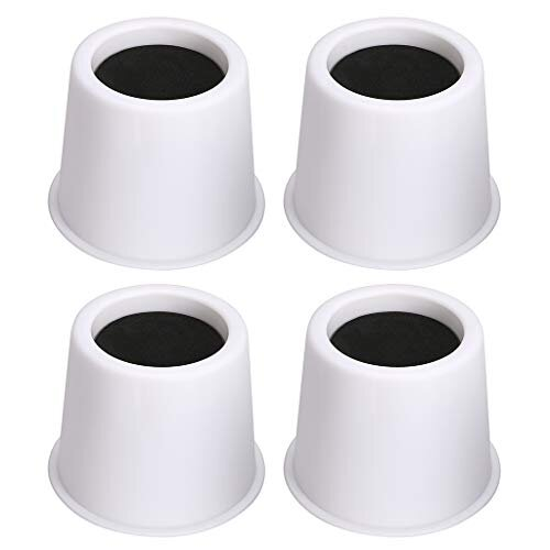 Set of 4 Pieces 7.6cm Round Bed Risers Chair Risers Desk Risers Table ...