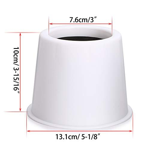 Set of 4 Pieces 7.6cm Round Bed Risers Chair Risers Desk Risers Table ...