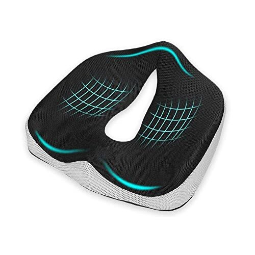 Memory Foam Seat Cushion - Chair Cushions Ergonomic Posture Support for ...