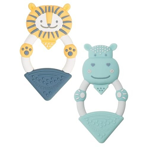 Animal Teethers | Teething Rings with Integrated Gel Applicator | Soft ...