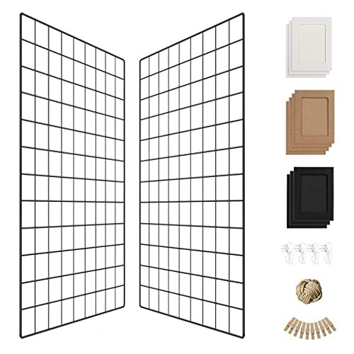 Wall Photo Grid Shelf, Wall Hanging Ins Art Display Grid Panel for ...