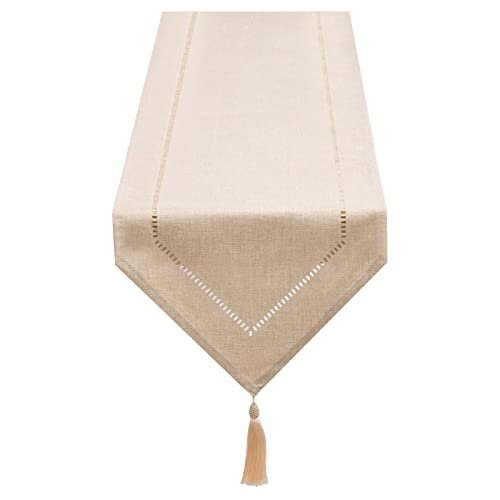 Table Runner Linen Beige 32 x 180 cm, Tablerunner Linen Look, Table ...