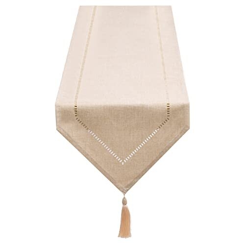 Table Runner Linen Beige 32 x 180 cm, Tablerunner Linen Look, Table ...