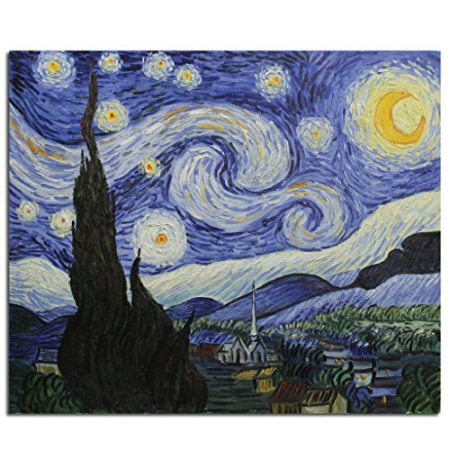 Hand Painted Oil Painting on Canvas Vincent Van Gogh Classical Starry ...