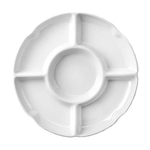 10 Inches Melamine Snack Tray Large Food Serving Tray Fruit Platter ...