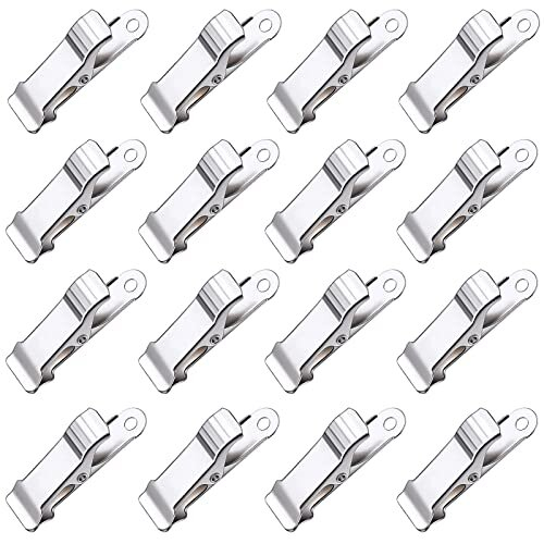 16 Pieces Metal Mini Clamps Spring Clamps Alligator Clips Clamp Silver ...