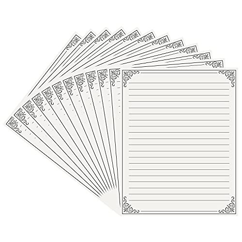 48 Pack A4 Vintage Stationery Writing Paper - 28 x 21.5 cm / 11 x 8.5 ...