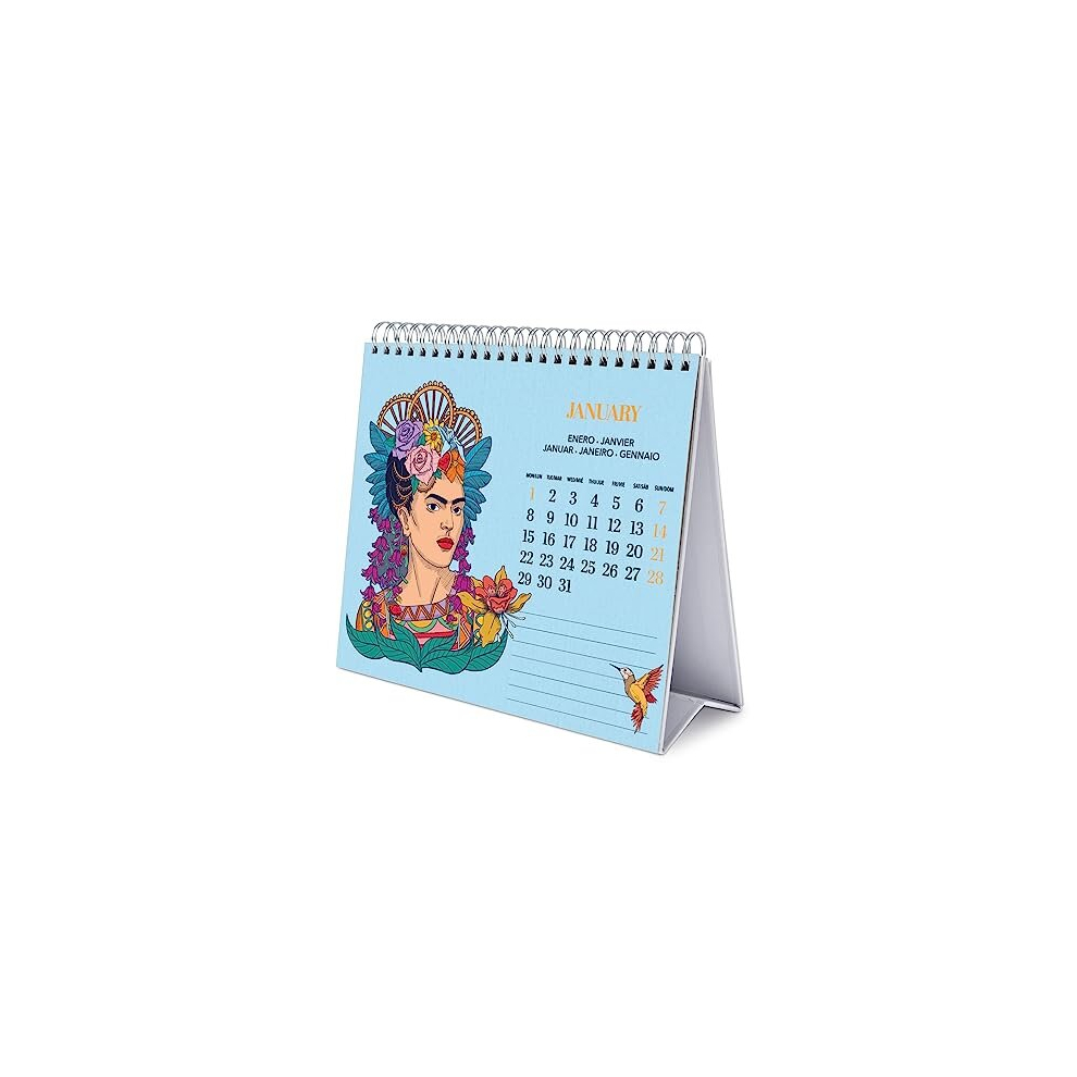 Monthly Desk Calendar Grupo Erik 2025 Frida Kahlo Desk Calendar - 8x7 ...