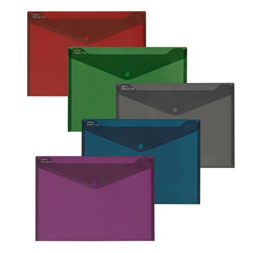 A4 Fusion Polyfile Popper Wallet – Fusion Assorted [Pack of 5] Ref ...