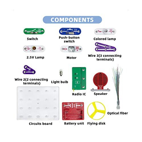 Nother VFENG W39 Beginner Circuit Kits for Kids,Circuit Experiment ...
