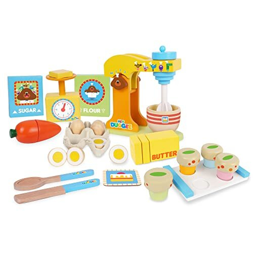 - Wooden Baking Set – 28-Piece Pretend Play Kitchen Kit with Chef's Hat ...