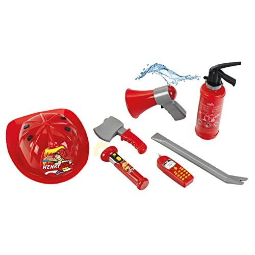 Theo Klein 8967 - Firefighter Henry Firefighter Set with 7 Pieces, Toy ...