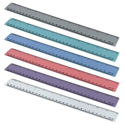 Plastic Ruler 12 Inches and 30 Centimeters Measuring Device Tool for ...