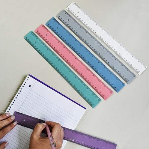 Plastic Ruler 12 Inches and 30 Centimeters Measuring Device Tool for ...
