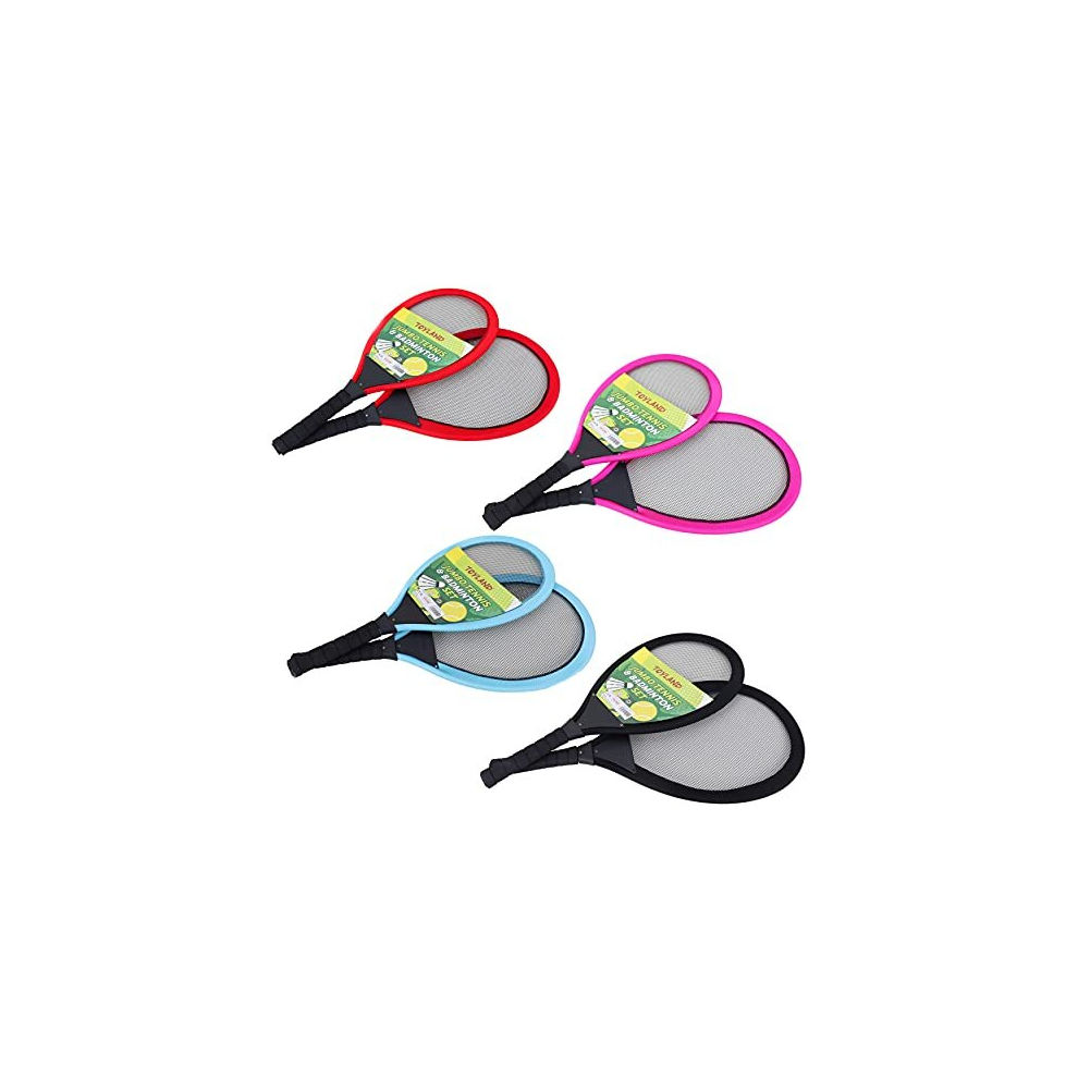 Toyland 65cm Jumbo Tennis & Badminton Set - 2 Giant Rackets With Giant ...